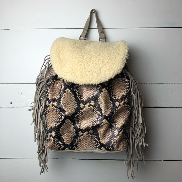 Sam Edelman | Bags | Nwt Sam Edelman Fifi Leather Fringe Backpack ...